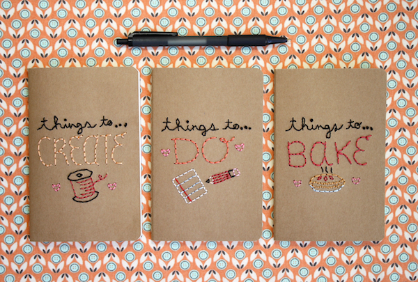 Tutorial: Embroidered Notebooks – Needle Work