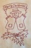 Free Redwork Pattern – Snowman – Needle Work