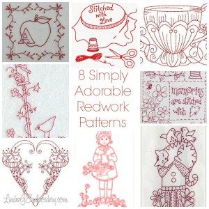 8 Simply Adorable Redwork Patterns – Needle Work