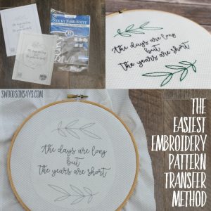 The Easiest Way To Transfer Embroidery Patterns: Fabri-solvy – Needle Work