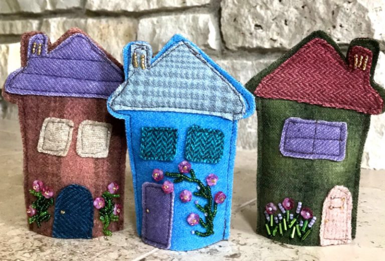 DIY Wonky Houses – Needle Work