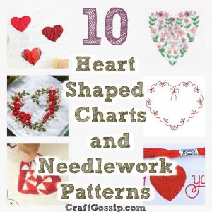 10 FREE Heart Shaped Needlework Patterns And Charts – Needle Work
