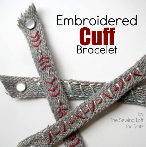 Embroidered Cuff Bracelet DIY Tutorial – Needle Work
