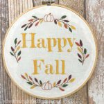 Free Fall Hand Embroidery Pattern – Needle Work