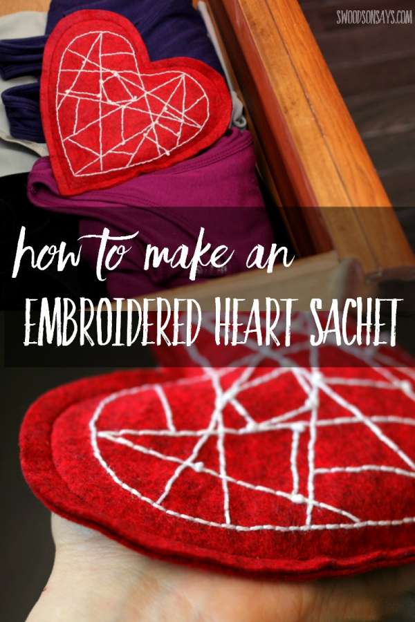 How to Make an Embroidered Felt Heart Sachet – Needle Work