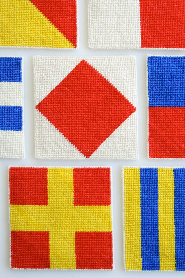 Nautical Needlepoint Coasters Pattern – Needle Work