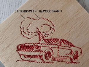 How to Machine Embroider on Balsa Wood – Needle Work