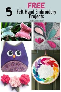5 Free Felt Hand Embroidery Projects – Needle Work