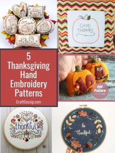5 Thanksgiving Hand Embroidery Patterns – Needle Work