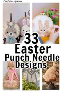 33 Easter Themed Punch Needle Patterns For Spring – Needle Work