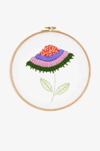 Free Embroidery Pattern – Wild Aster Flower – Needle Work