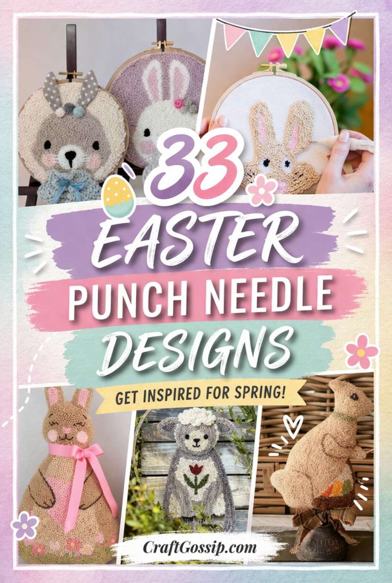 33 Easter Themed Punch Needle Patterns For Spring – Needle Work