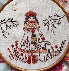 Dog Walker Printed Panel for Embroidery – Etsy Review – Needle Work