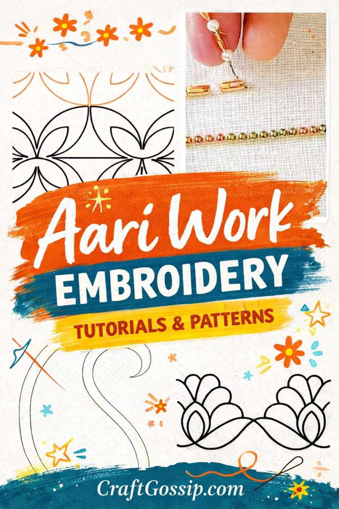 Aari Work Hand Embroidery Tutorials and Patterns – Needle Work